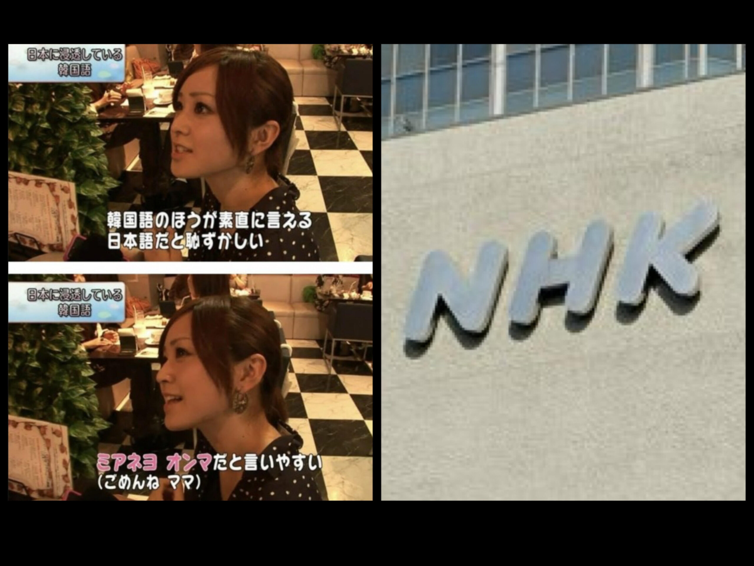 【NHK】若者インタビュー『韓国語のほうが素直に言える。日本語だと恥ずかしい』”韓流寄り”番組に批判続出／[日本に浸透している韓国語]より | jnnavi